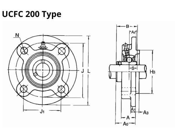 Gối đỡ CN UCFC209 ASAHI